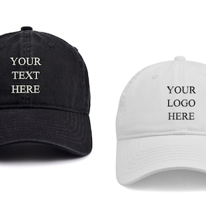 Custom Text Embroidered Baseball Cap,adjustable Hat, Dad Hat ...