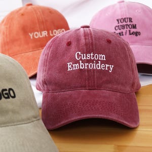 Add Name or Text to Back or Side of Baseball Cap,back of Hat Embroidery ...