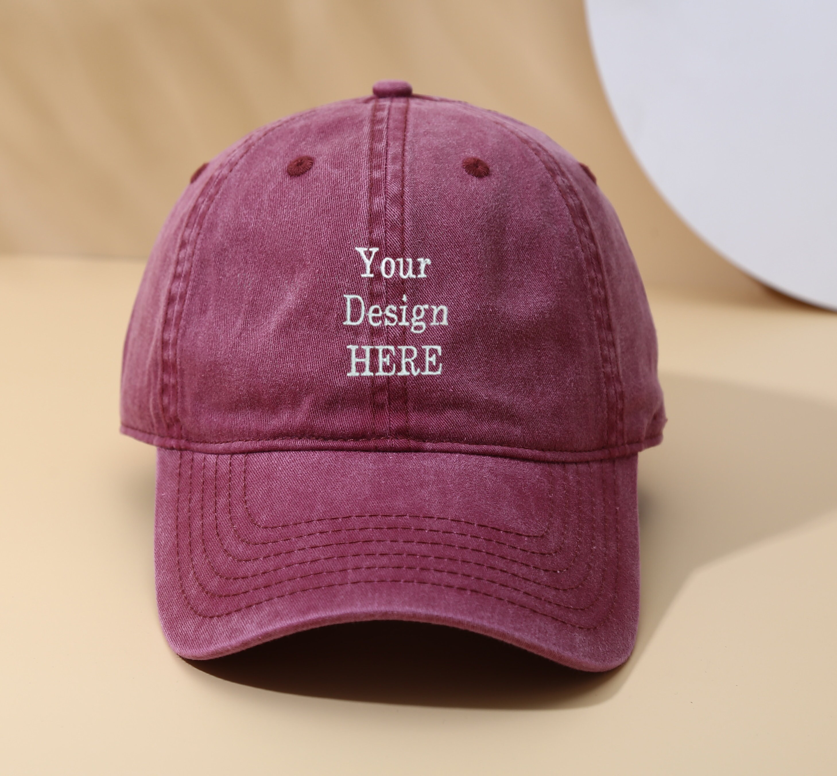 Custom Embroidered Baseball Cap: Personalized Cotton Twill Hat - Etsy