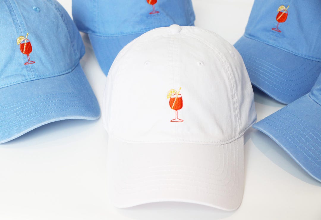 Embroidered Aperol Spritz Baseball Cap: Custom Bachelorette Hat - Etsy