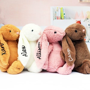 Personalised Embroidered Bunny Rabbit,custom Bunny Rabbit Plush Toy ...