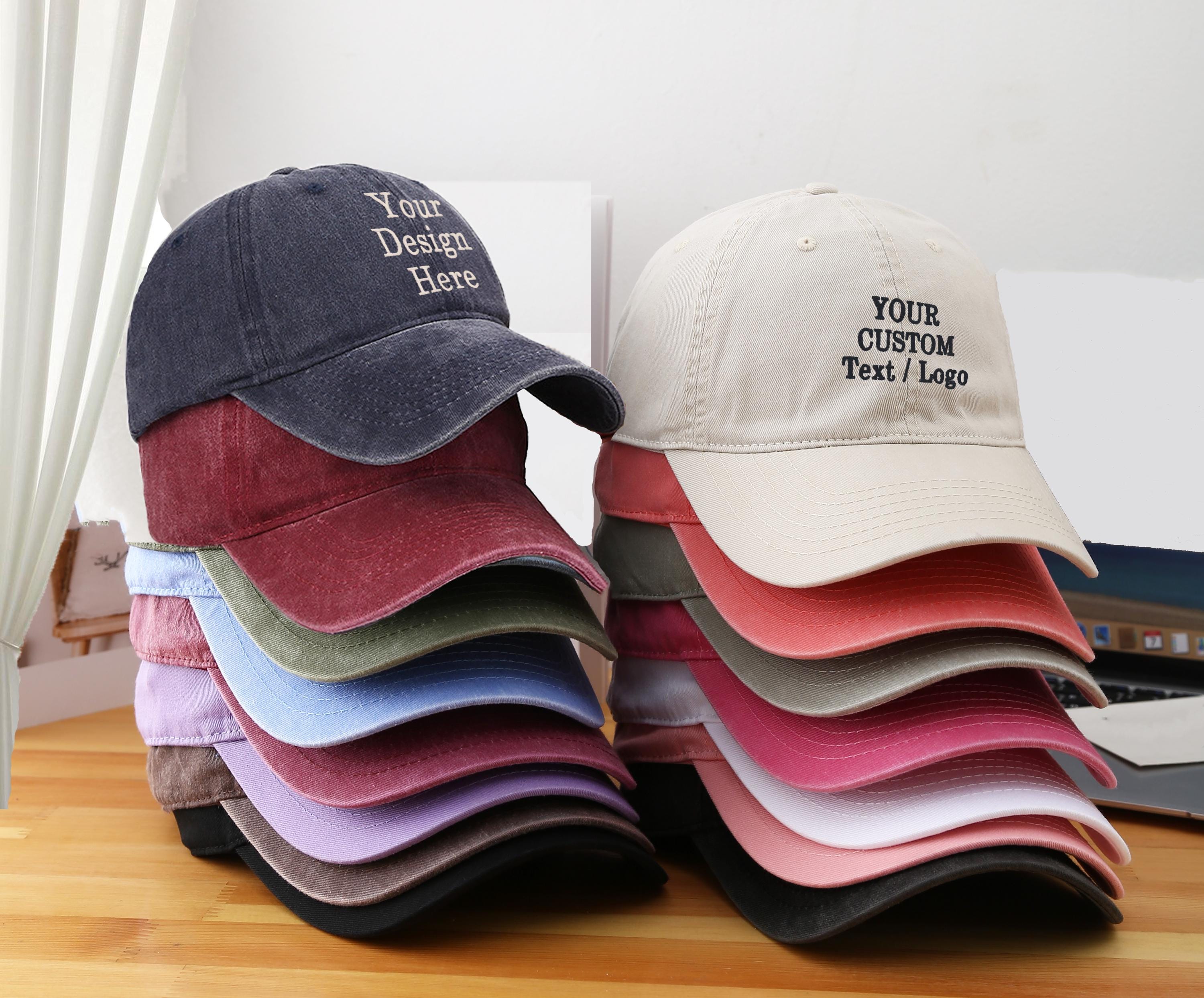 Custom Embroidered Dad Hats,your Text or Logo,personalized Hats,branded ...
