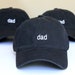 Embroidered Hat Personalized Dad Cap Embroidery Logo Baseball Hat ...