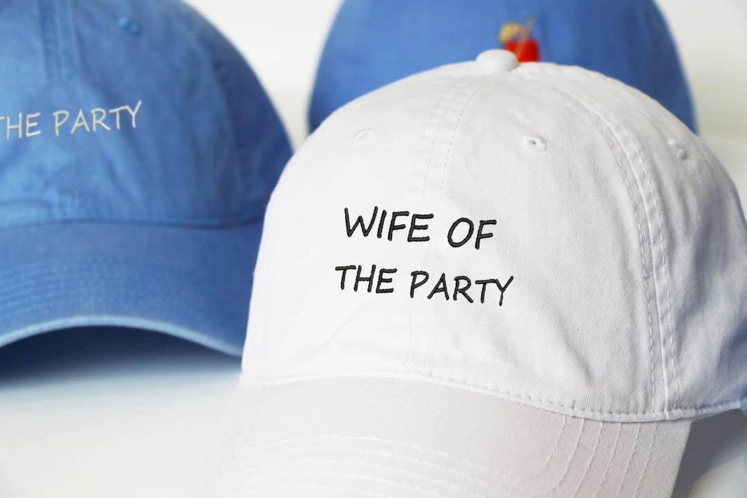 Embroidered Bachelorette Party Baseball Cap: Custom Text, Unisex Cotton ...