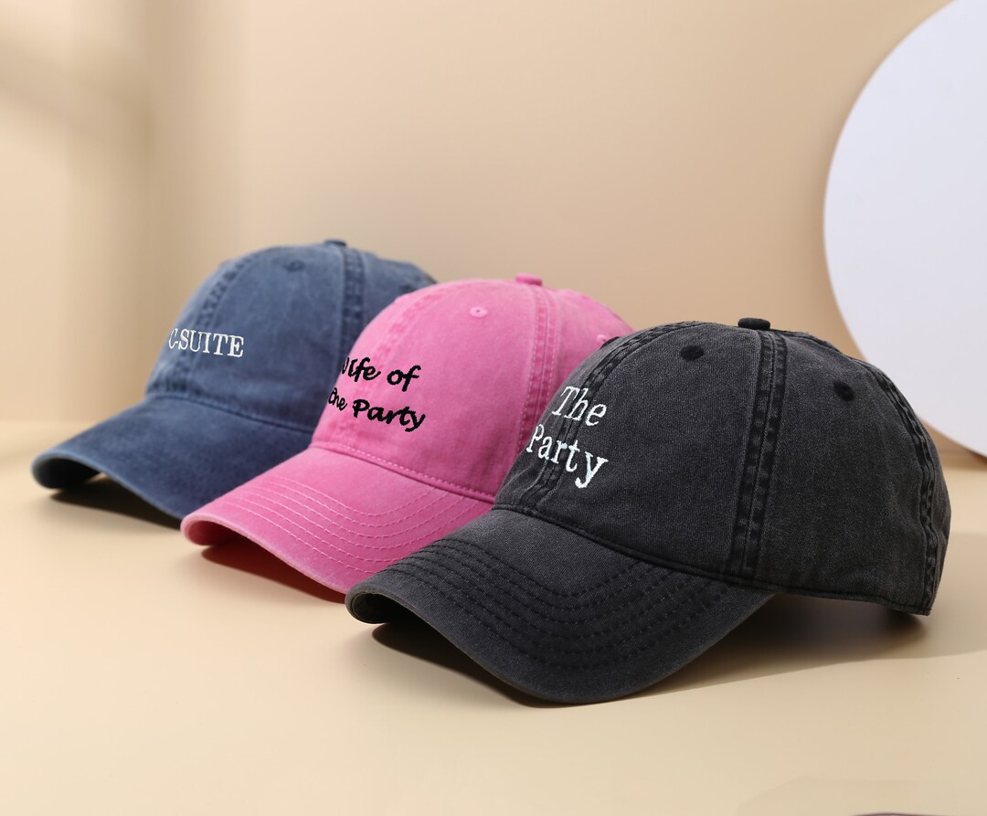 Custom Embroidered Dad Hat: Personalized Text, Cotton Baseball Cap - Etsy