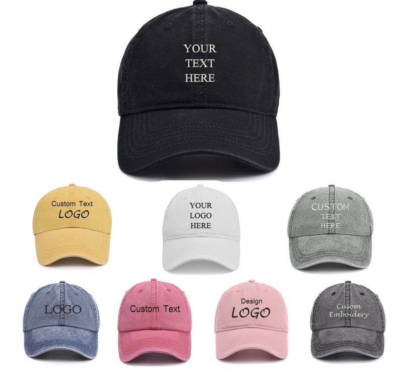 Custom Embroidered Hat , Personalized Dad Cap , Embroidery Logo ...