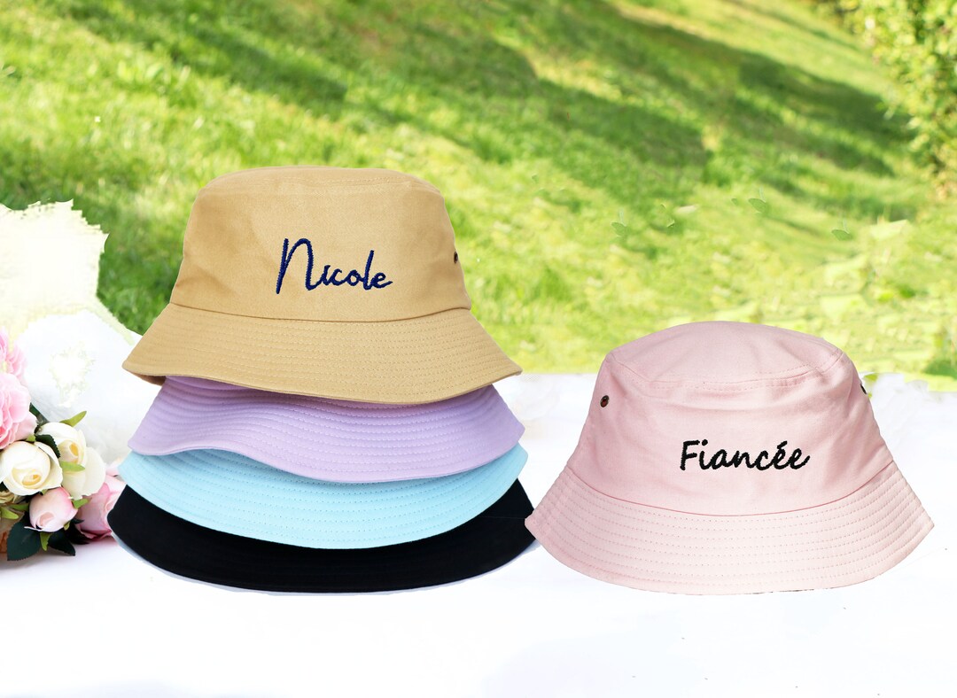 Custom Embroidered Bucket Hat,personalized Bucket Hat,your Own Text Hat ...