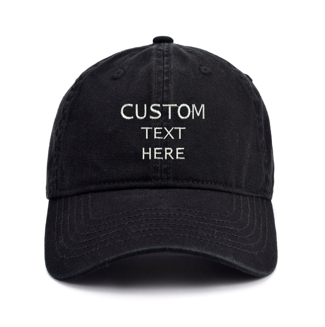 Custom Embroidered Dad Hats,your Text or Logo,personalized Hats,branded ...