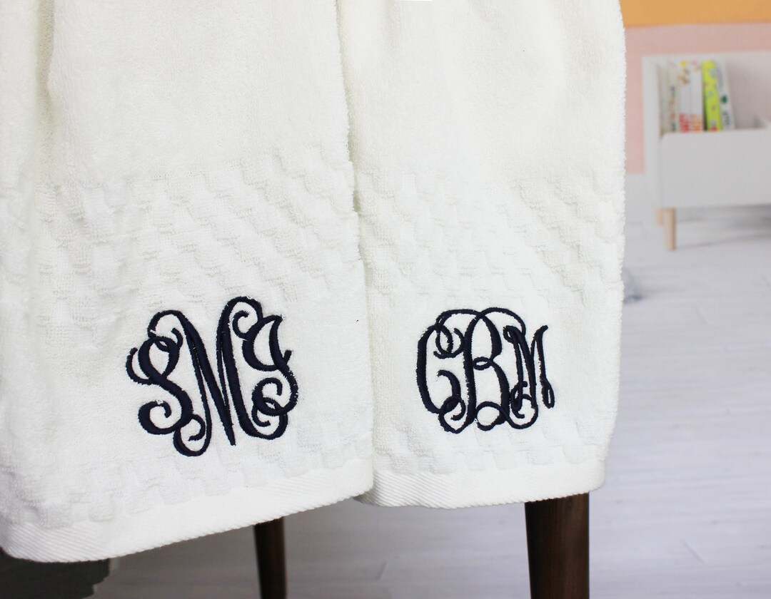Monogram Towel, Personalize Bath Towel, Hand Towel, Washcloth ,multiple ...