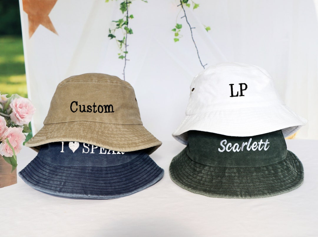 Personalized Embroidered Bucket Hat,customized Summer Hat,maid of Honor ...