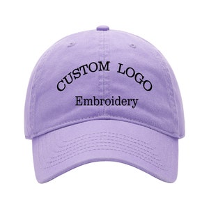 Personalized Text Embroidered Unisex Baseball Cap, Adjustable Hat ...