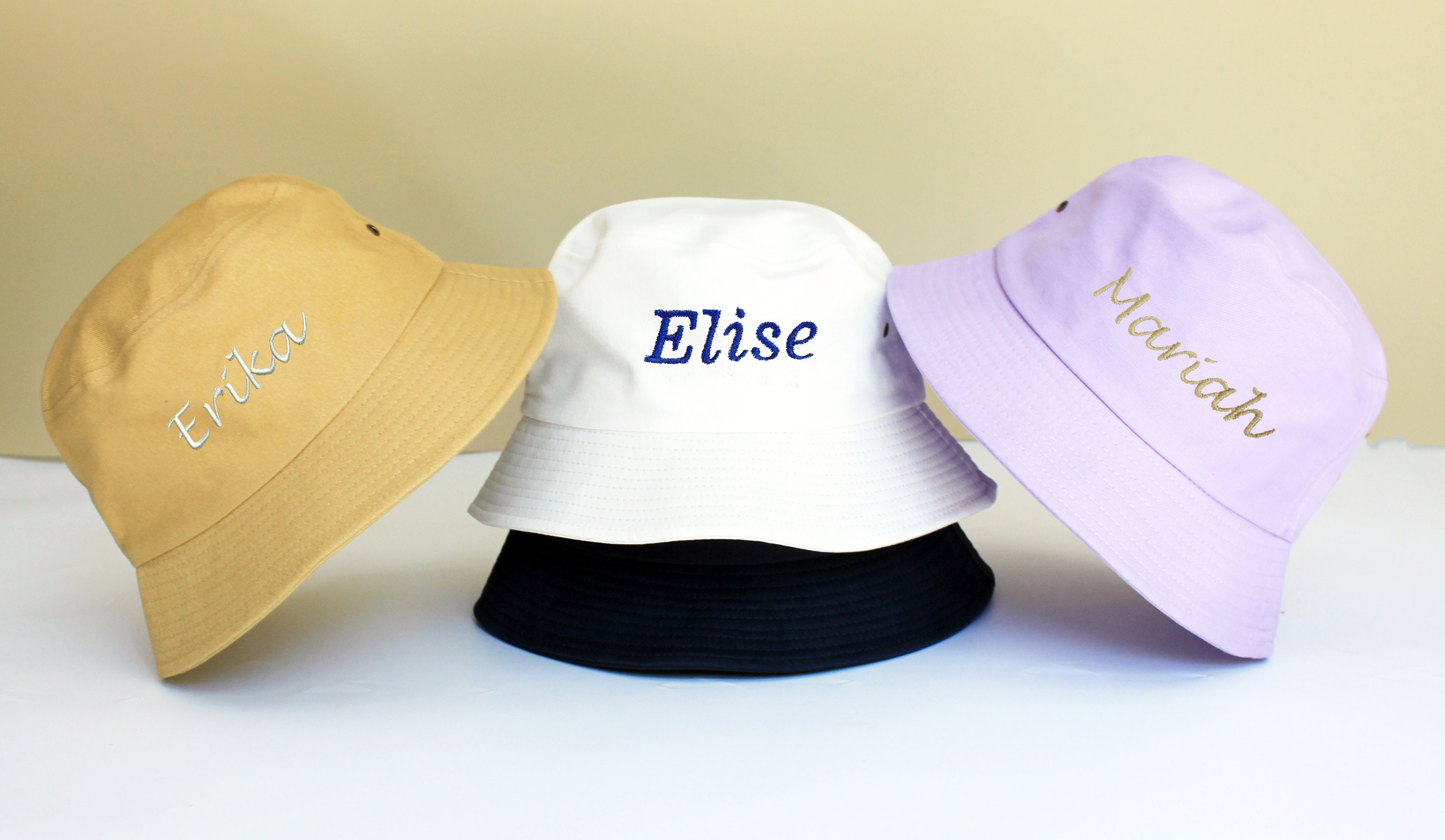 Custom Bucket Hat,personalized Bucket Hats,bridesmaid Gifts,bucket Hats ...