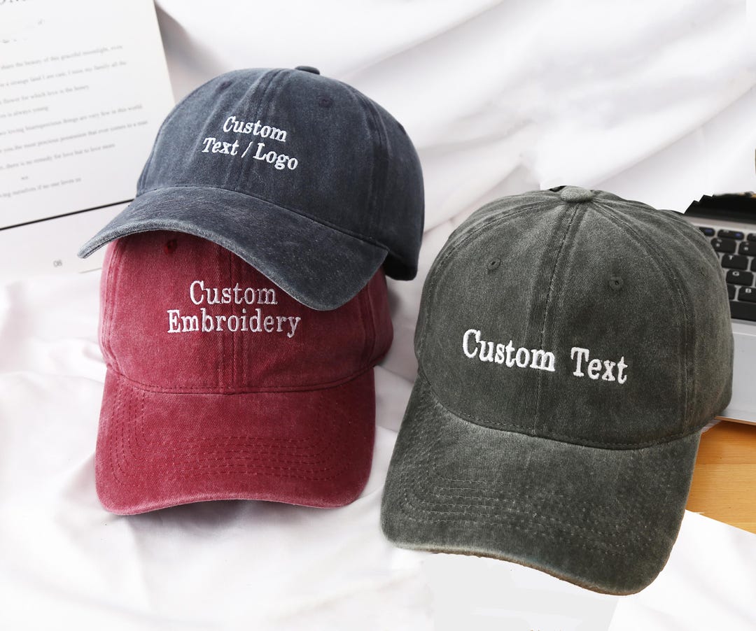 Custom Pure Cotton Caps Embroidery Logo Baseball Caps Solid Colour Caps ...