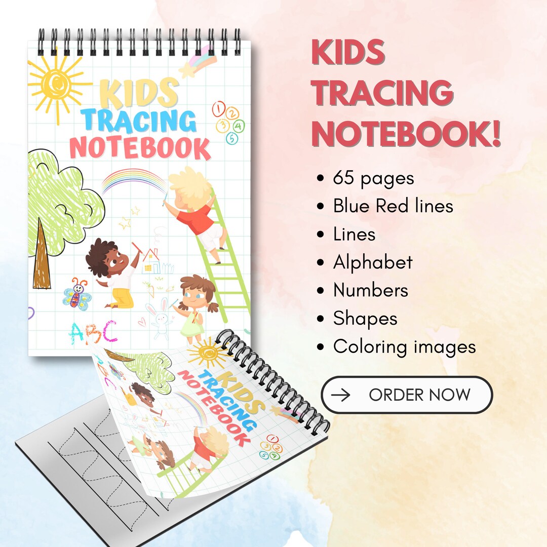 Tracing Alphabet Numbers and Shapes Tracing and Coloring Digital ...