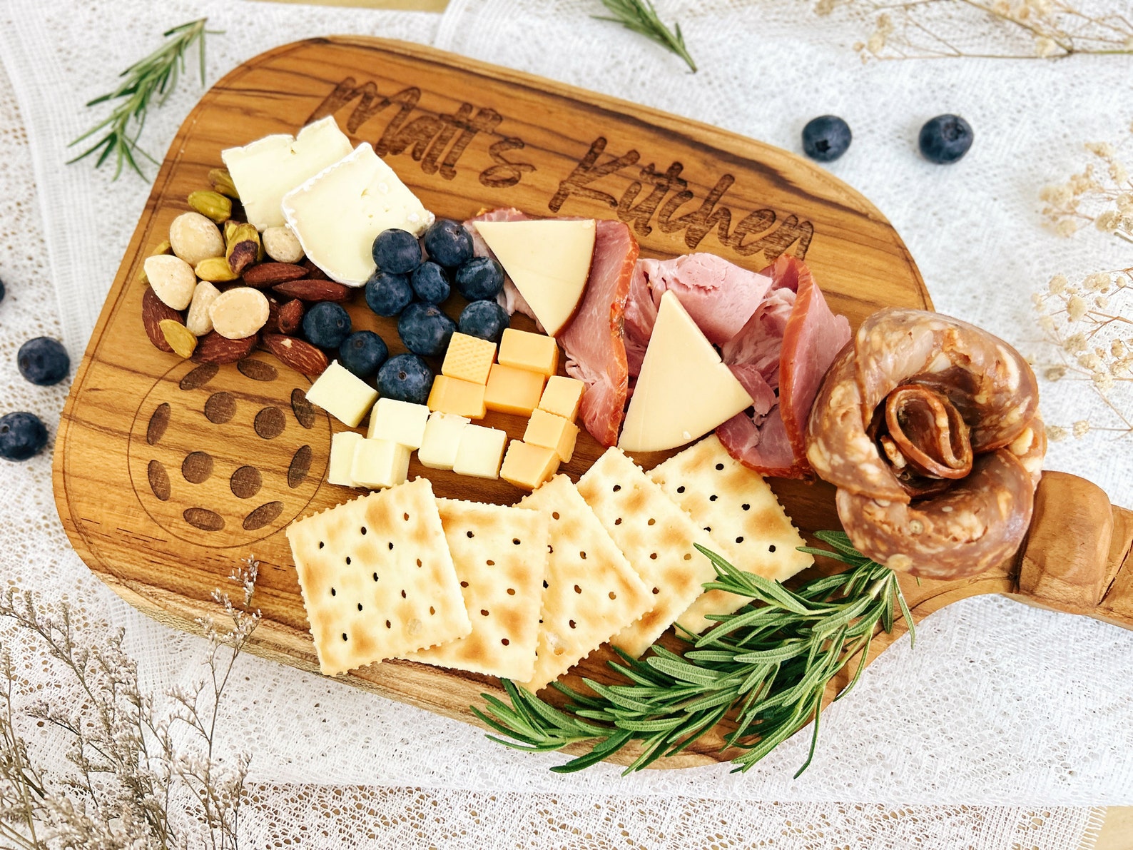 Personalized Pickleball Charcuterie Board Valentine's Pickleball Logo ...