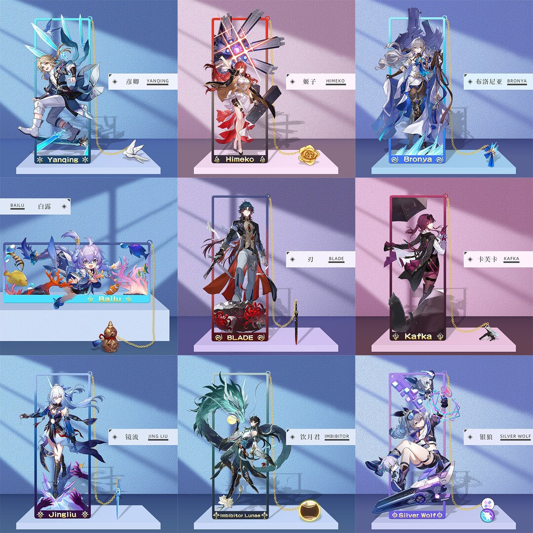 Marque-page en métal Honkai Star Rail Marque-page en métal personnage ...