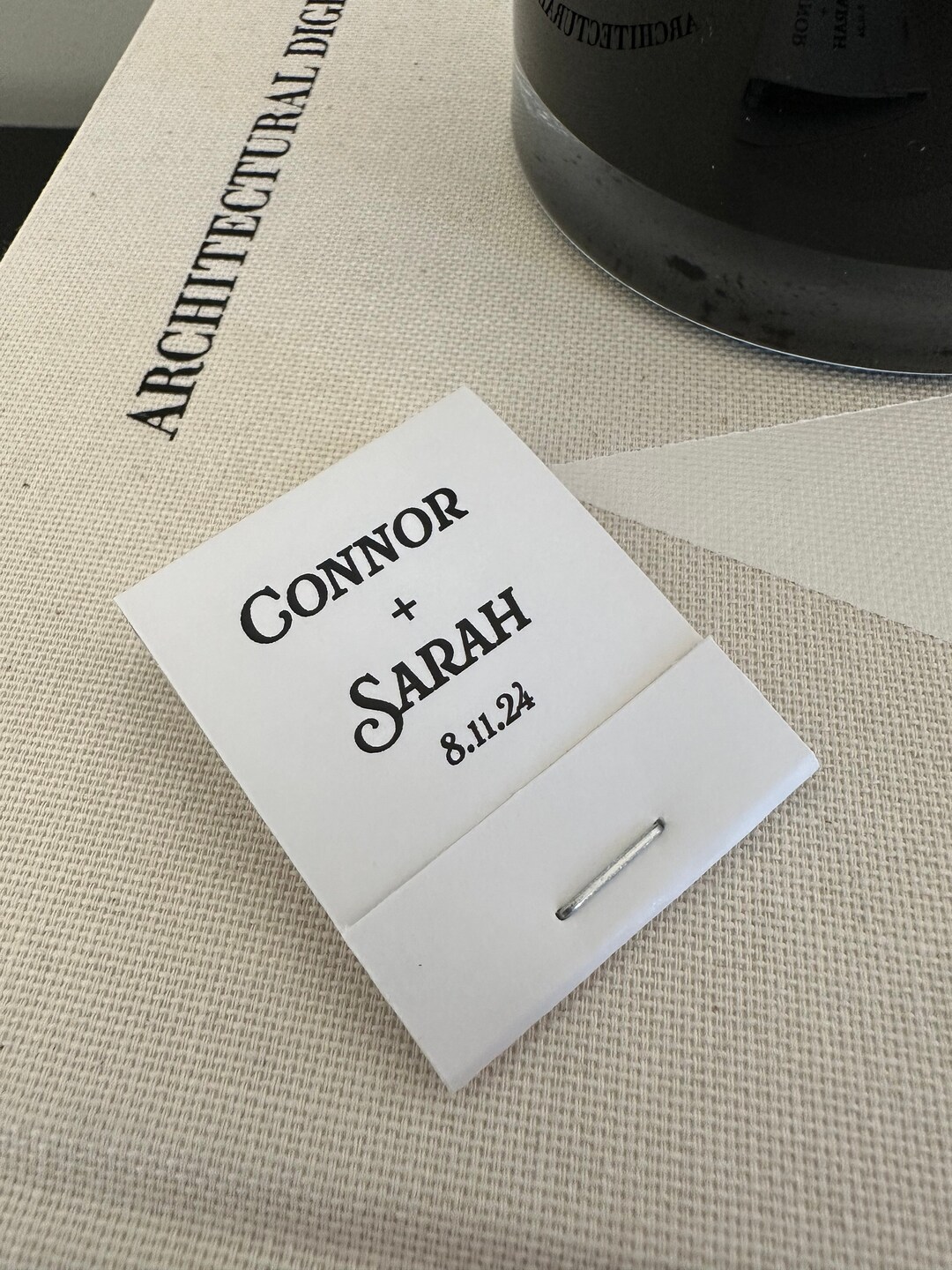 Personalized 20-strike Matchbooks! "connor + Sarah" Custom Name/date ...