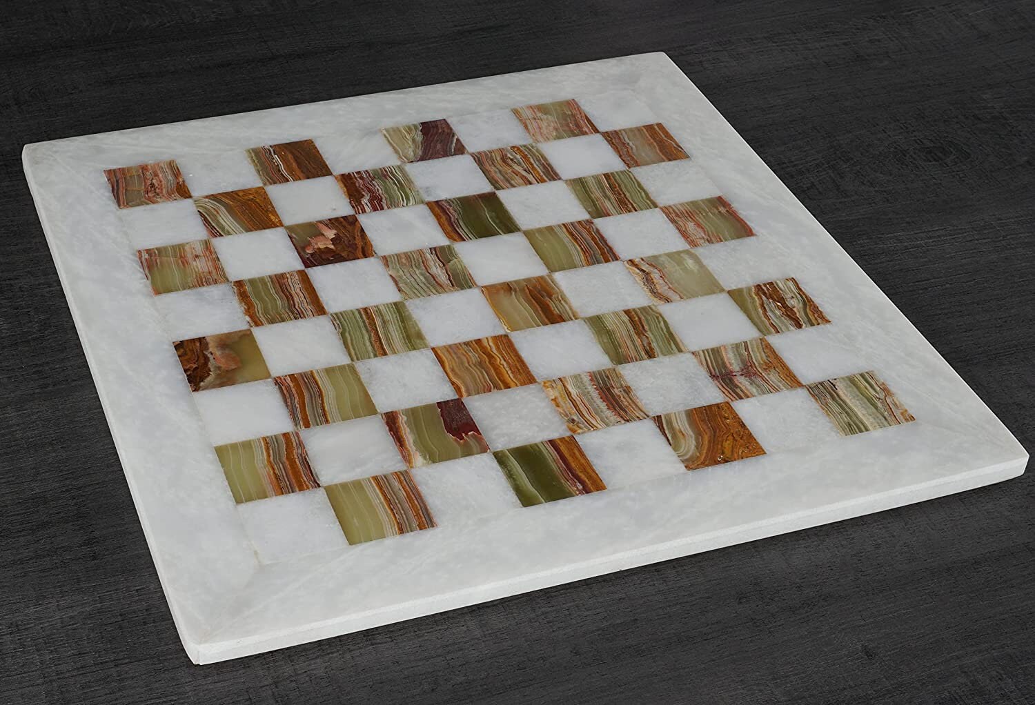 White and Green Onyx Marble Full Chess Game Original Marble Chess Set ...