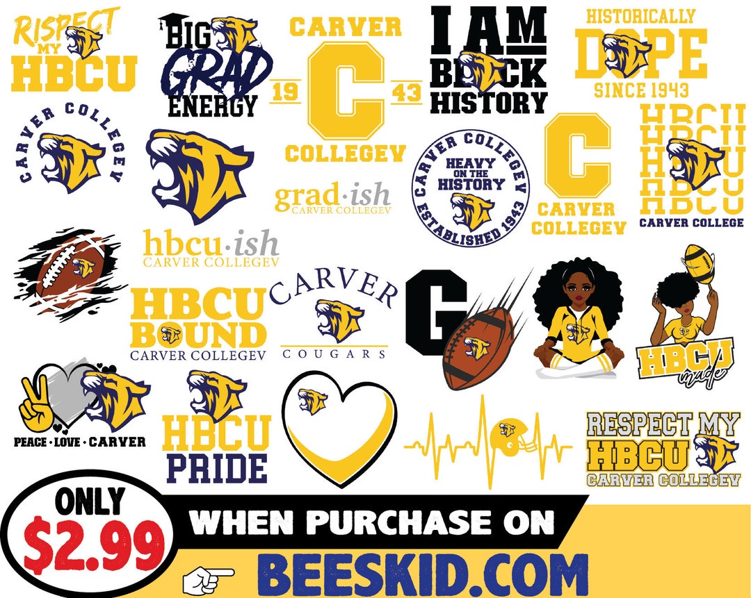 Carver College Svg Hbcu Svg Collections Hbcu Svg Football - Etsy