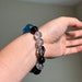 Aquamarine/herkimer Diamond/super 7, Beaded Gemstone Bracelet, Bead ...