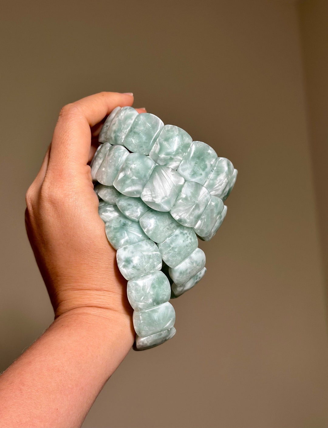 Rare Mint Green Moonstone Bracelet, Iridescent, Top Quality, Gift for ...