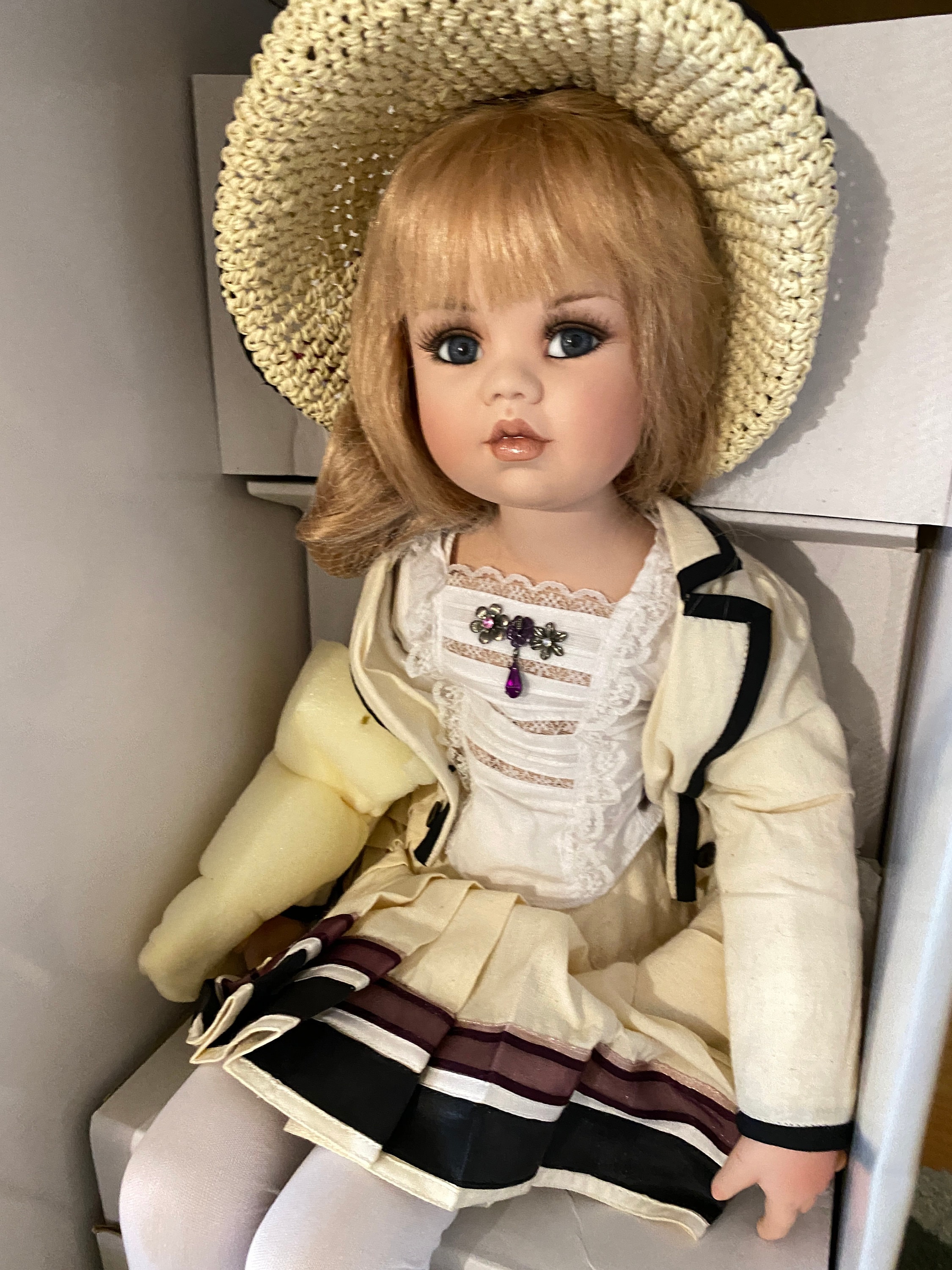 Jan Mclean Collectors Doll felicity Rare Vintage Porcelain Collectable ...