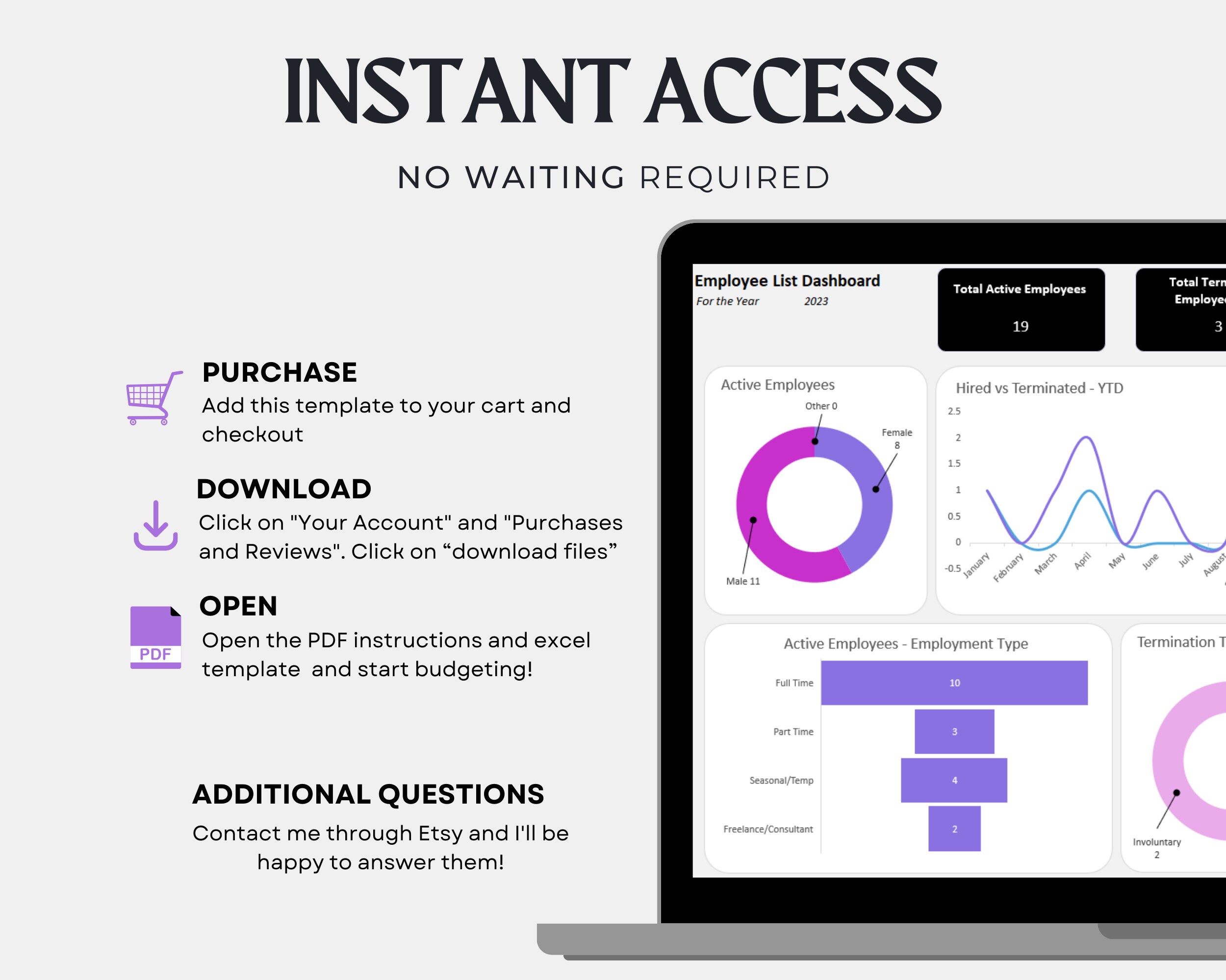 Ultimate Employee Bundle Spreadsheet, Employee Performance, Human ...