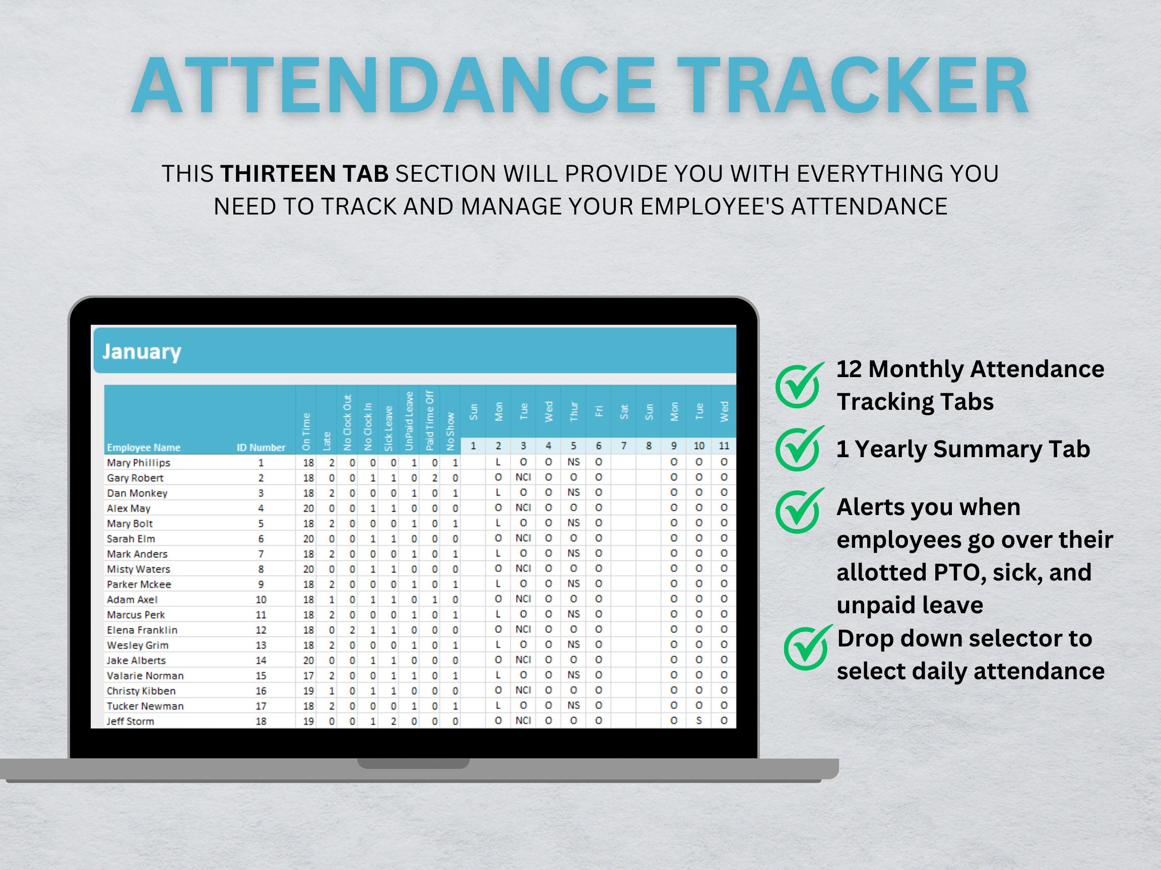 Ultimate Employee Bundle Spreadsheet, Employee Performance, Human ...