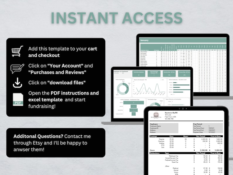 Ultimate Employee Bundle Spreadsheet, Employee Performance, Human ...