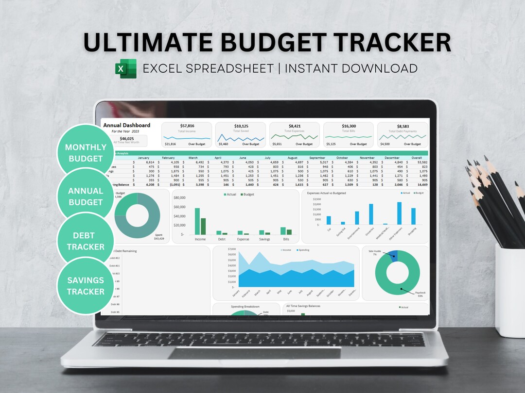 Budget Tracker, Paycheck Budget, Excel Budget Template, Spending ...