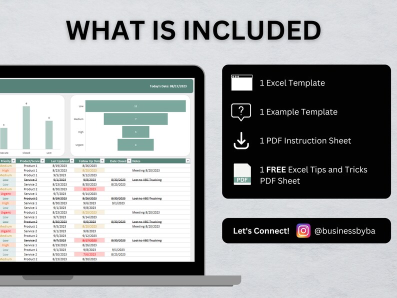 Client List Tracker, Lead Tracker, Customer List Tracker, Client Record ...