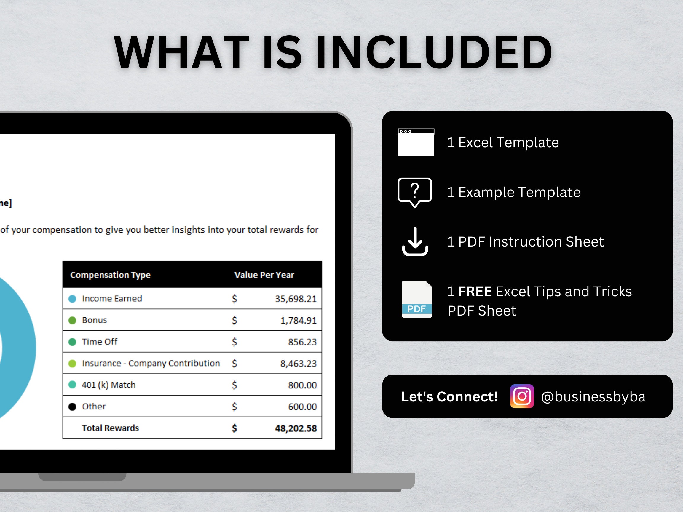 Employee Total Rewards Spreadsheet Human Resource Template - Etsy