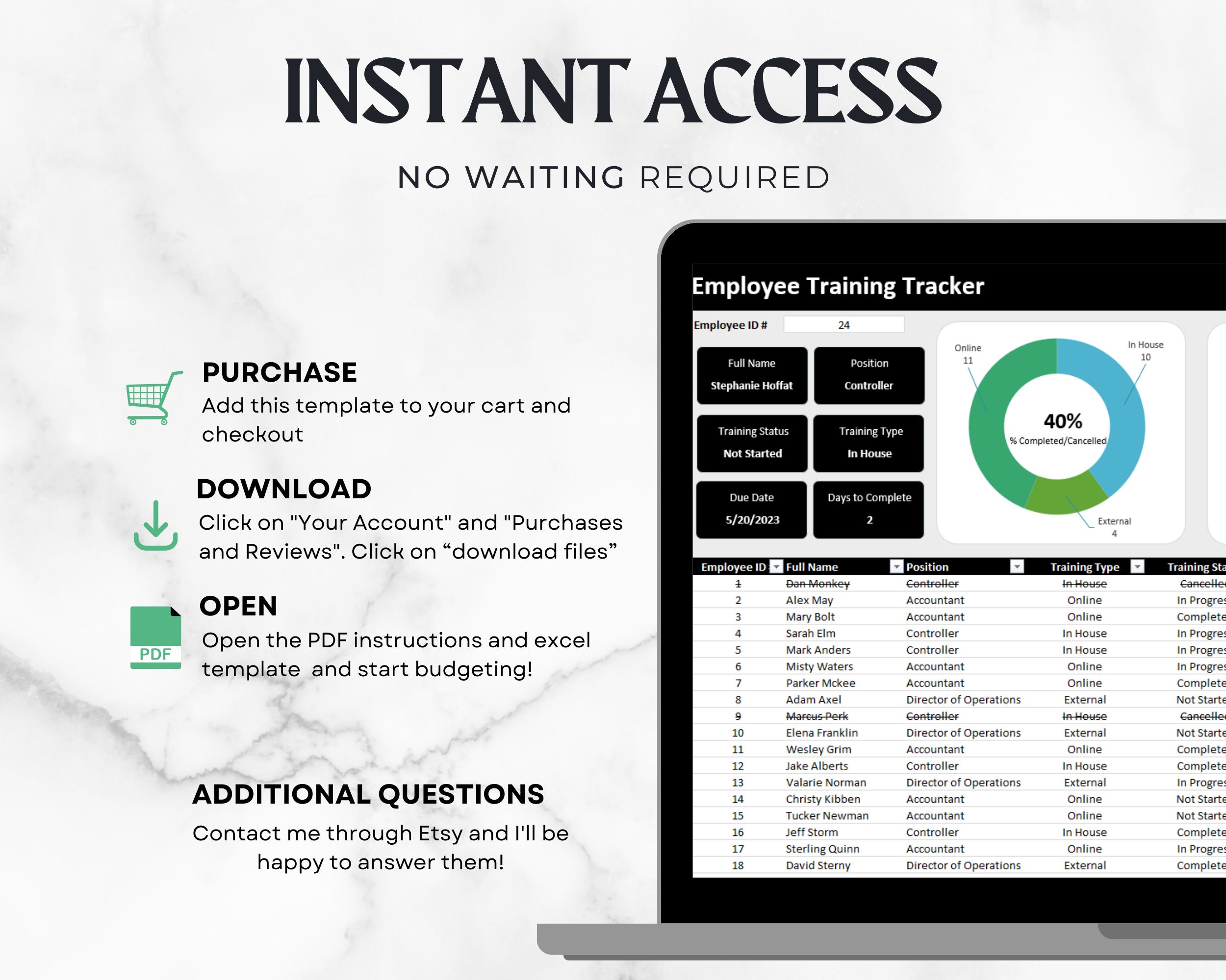 Ultimate Employee Bundle Spreadsheet, Employee Performance, Human ...