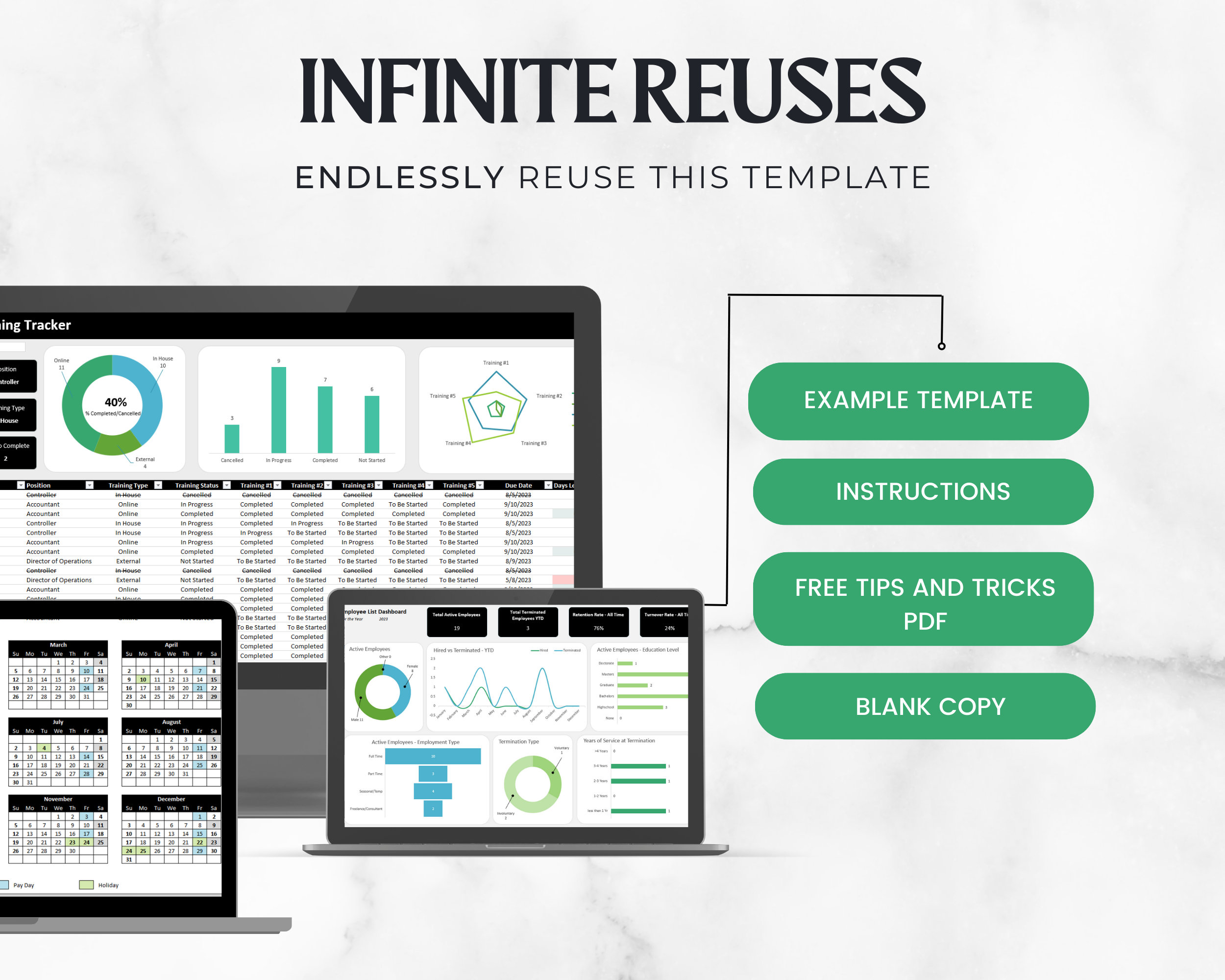 Ultimate Employee Bundle Spreadsheet, Employee Performance, Human ...