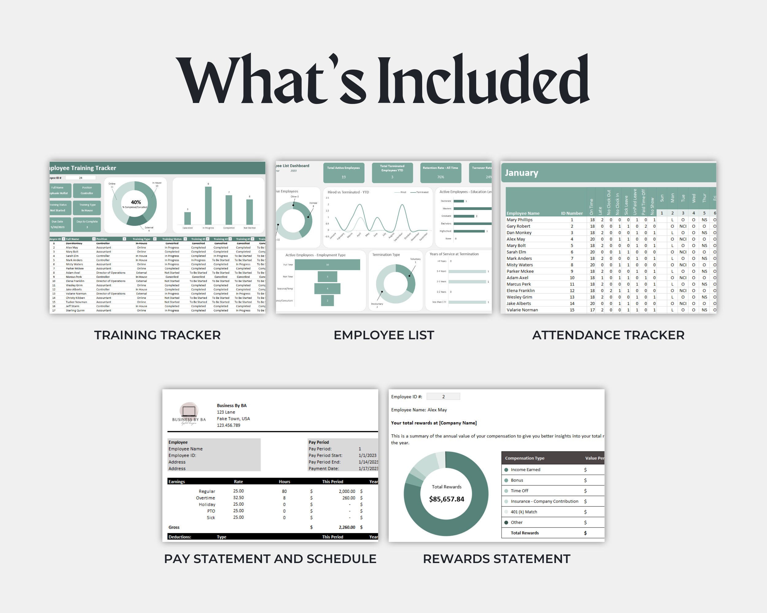 Ultimate Employee Bundle Spreadsheet, Employee Performance, Human ...