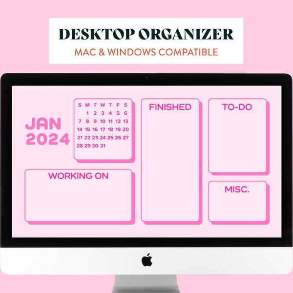 Cute Desktop Calendar - Etsy