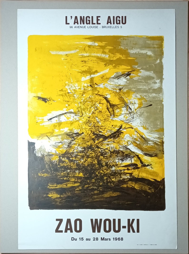 Zao Wou-ki - Le Angle Aigu - Etsy