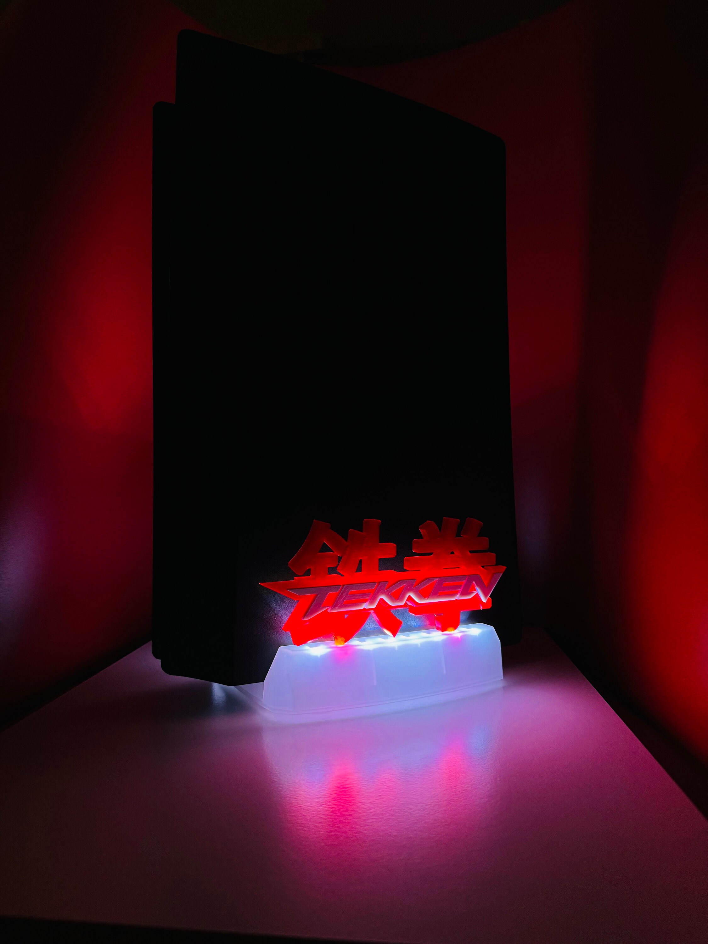 PS5 Stand Tekken 8 LED Light Playstation 5 Stand Gaming Lighting disc ...