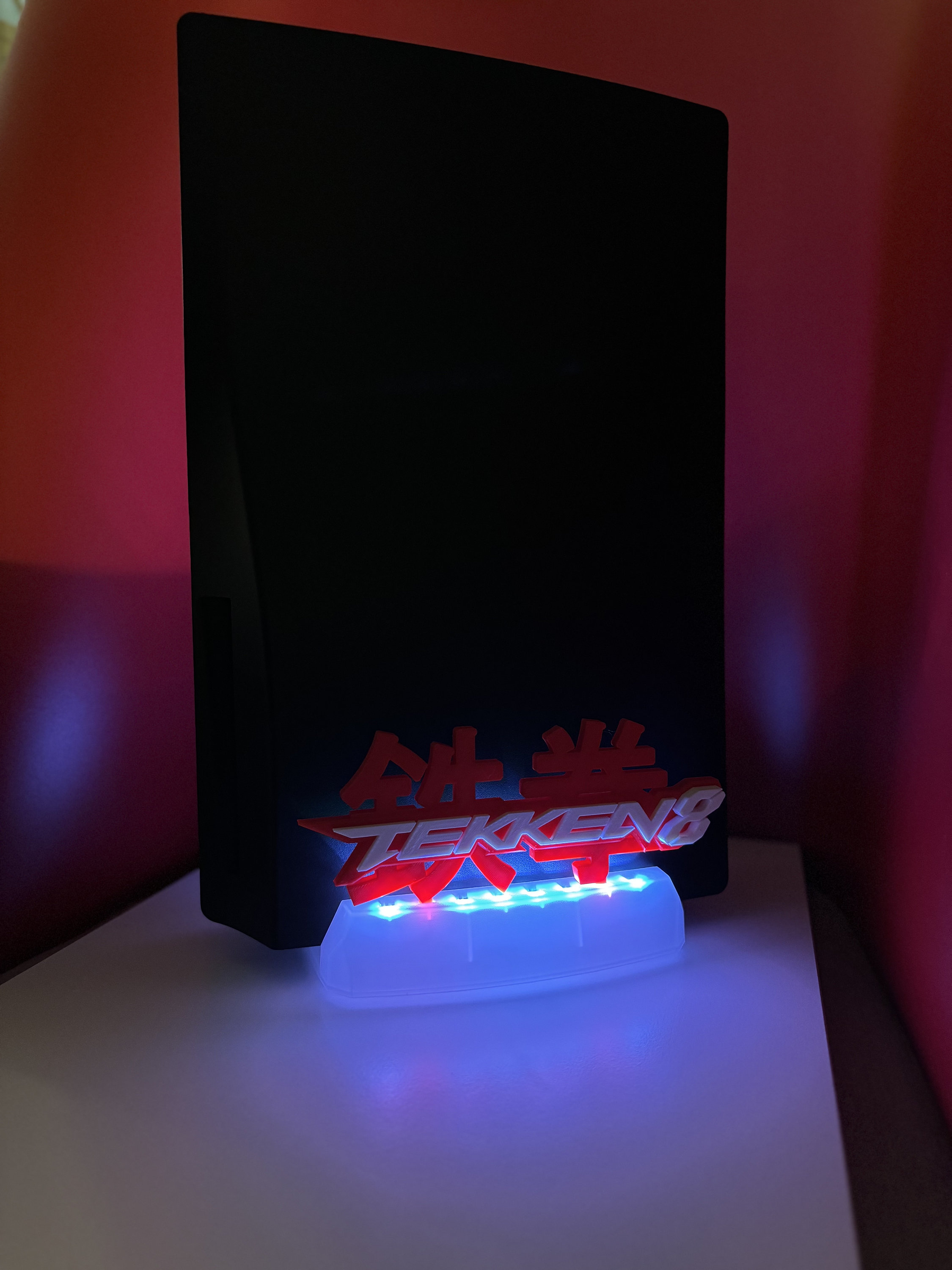 PS5 Stand Tekken 8 LED Light Playstation 5 Stand Gaming Lighting disc ...