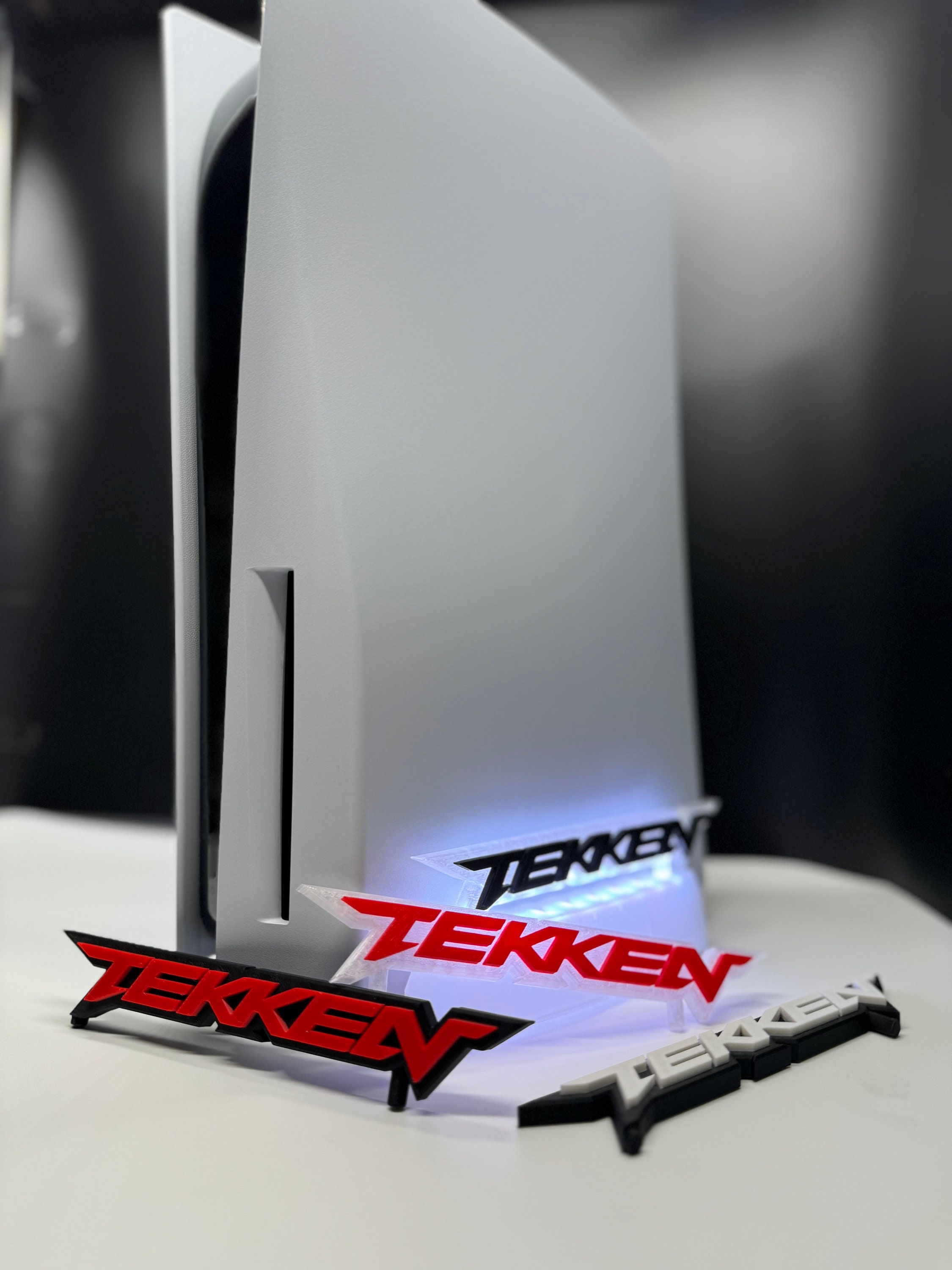 PS5 Stand Tekken 8 LED Light Playstation 5 Stand Gaming Lighting disc ...