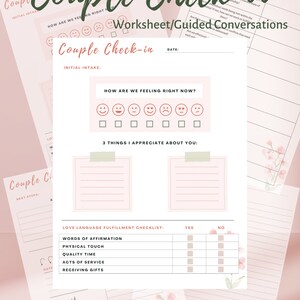 Couple Check-in Worksheet - Etsy