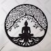 Buddha Tree Wall Art Laser Cut File Wood Metal Wall Art Decor Digital ...