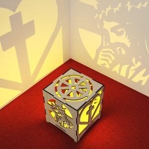 Candle Holder Jesus Laser Cut File Christian Tea Light Lantern Lamp ...