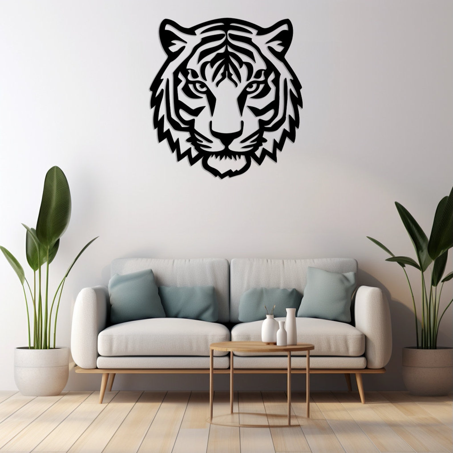 Tiger Head Wall Art Laser Cut File Wall Hanging Decor Digital - Etsy