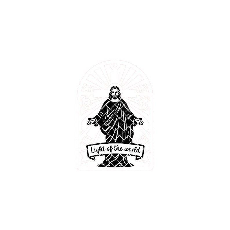 Jesus SVG Christian, Radiant Cross Laser Cut Keychain, Light of the ...