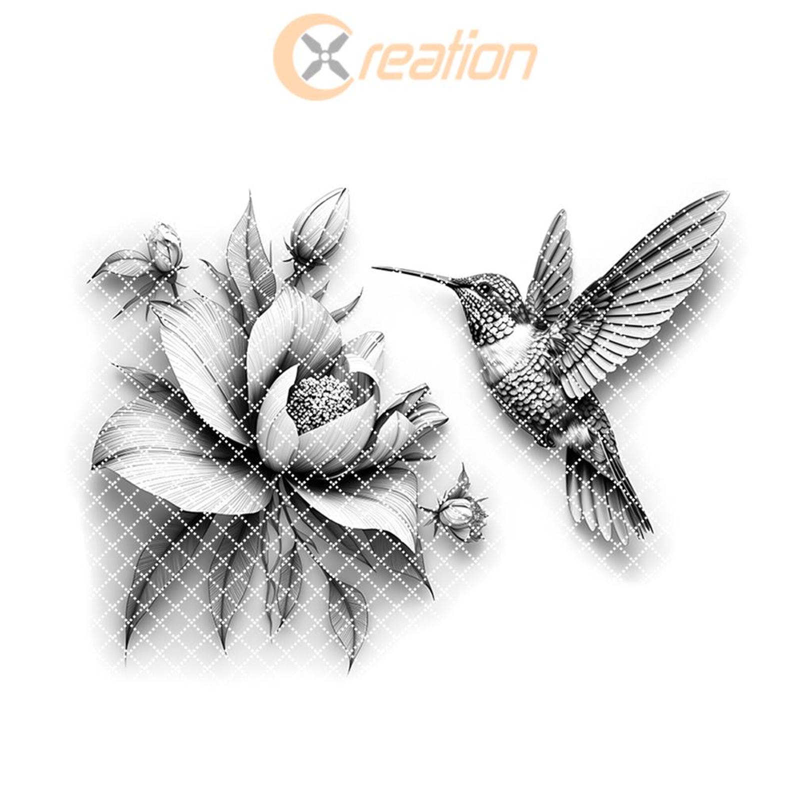 Hummingbird Laser Engraving File for Charcuterie Board, Floral Chopping ...