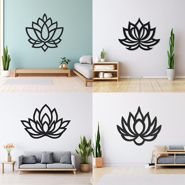 Lotus Metal Art - Etsy