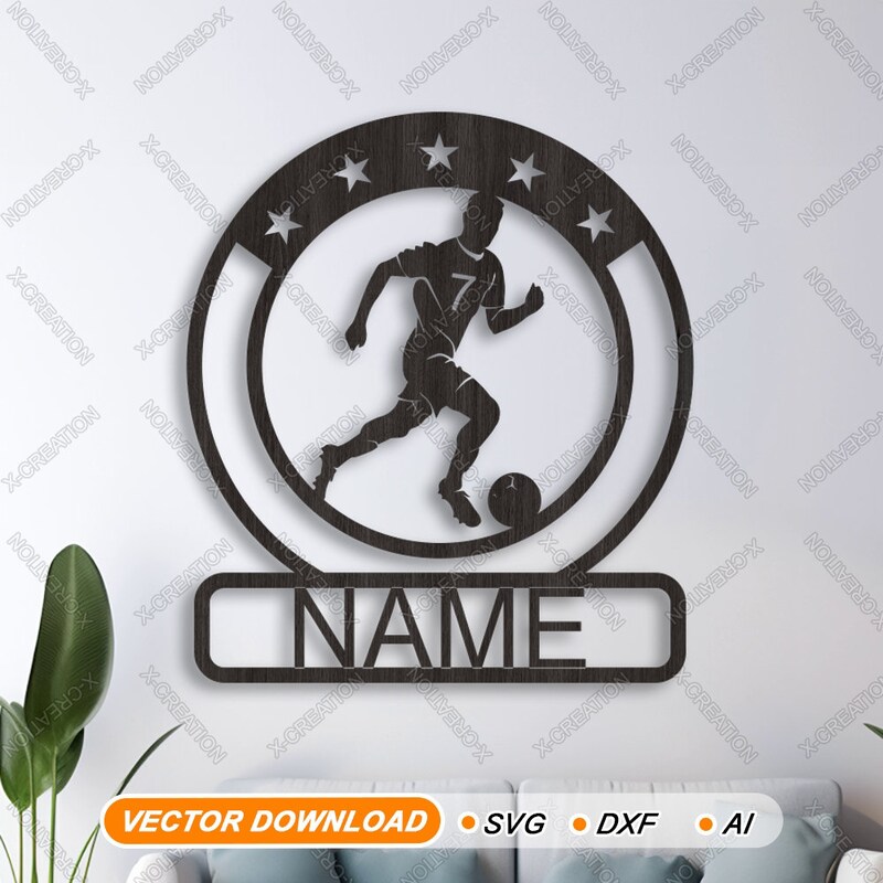 Soccer Dxf - Etsy
