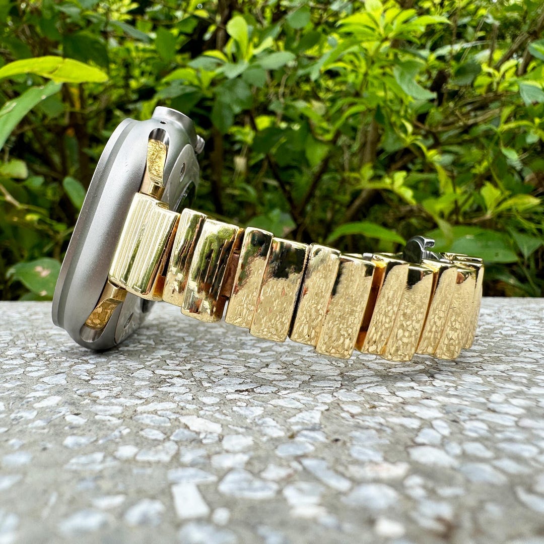 Ripplelink Gold Metal Apple Watch Band Premium Stylish 38 40 42mm 44mm ...