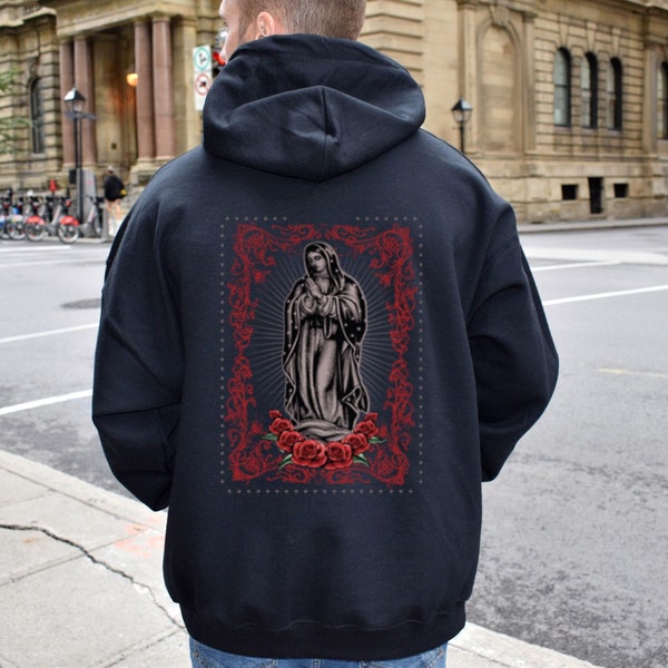 Virgin Mary Hoodie - Etsy